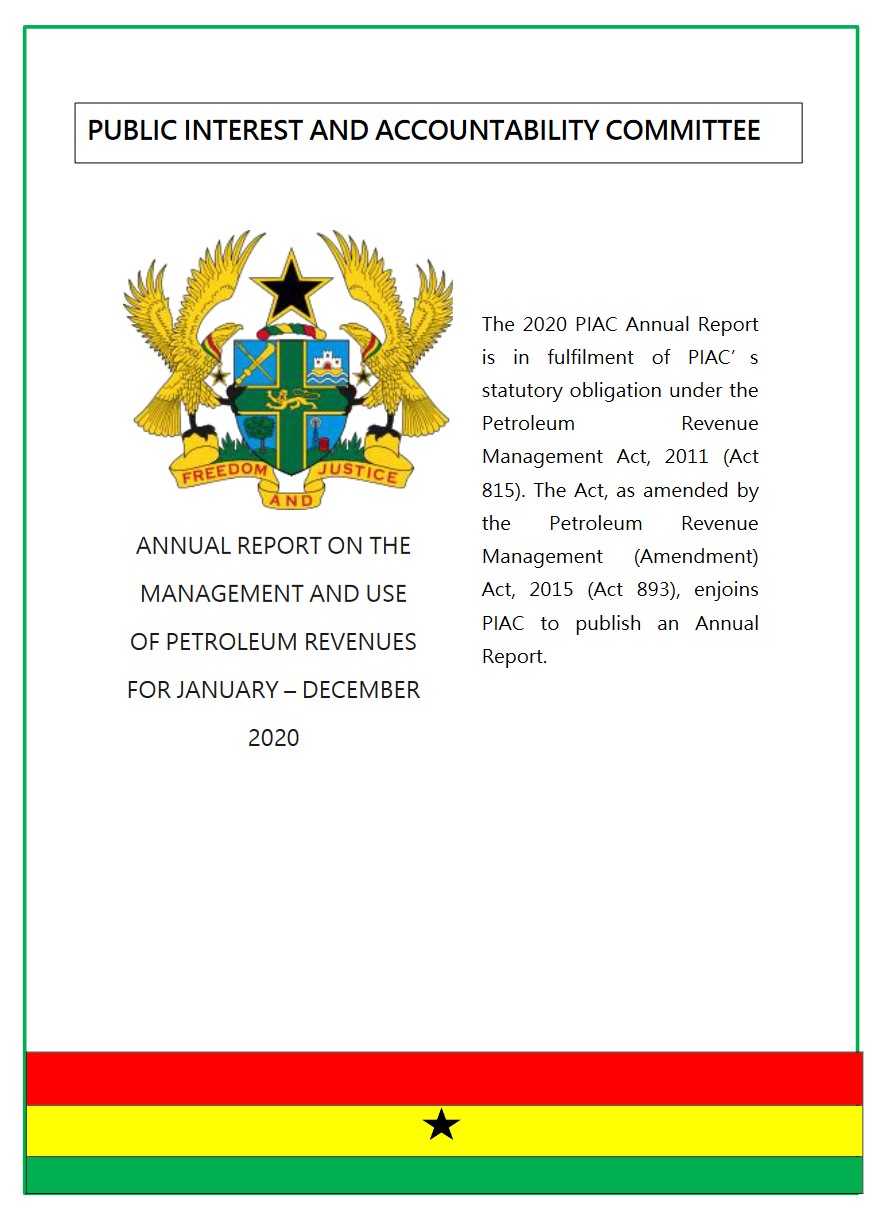PIAC 2020 Annual Report - | PUBLIC INTEREST AND ACCOUNTABILITY COMMITTEE