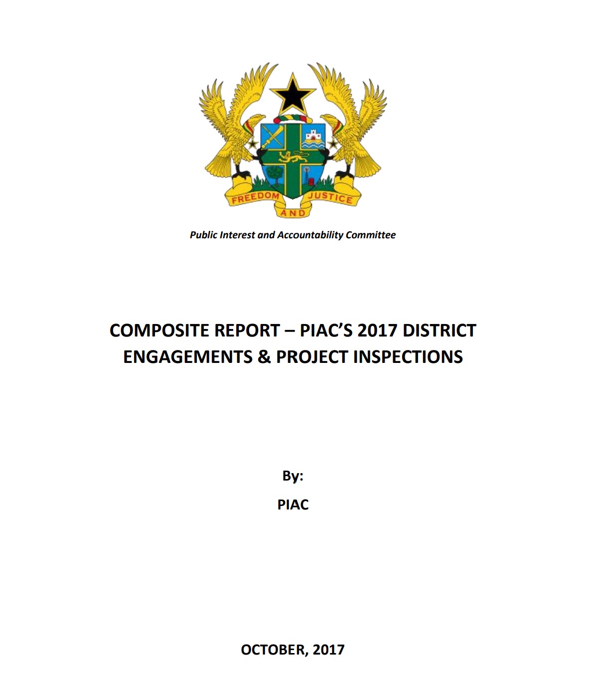 Composite Report of 2017 ABFA Project Inspections - | PUBLIC INTEREST ...